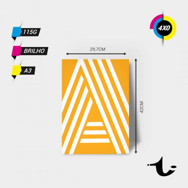 Cartaz - A3 - 115g - 4x0